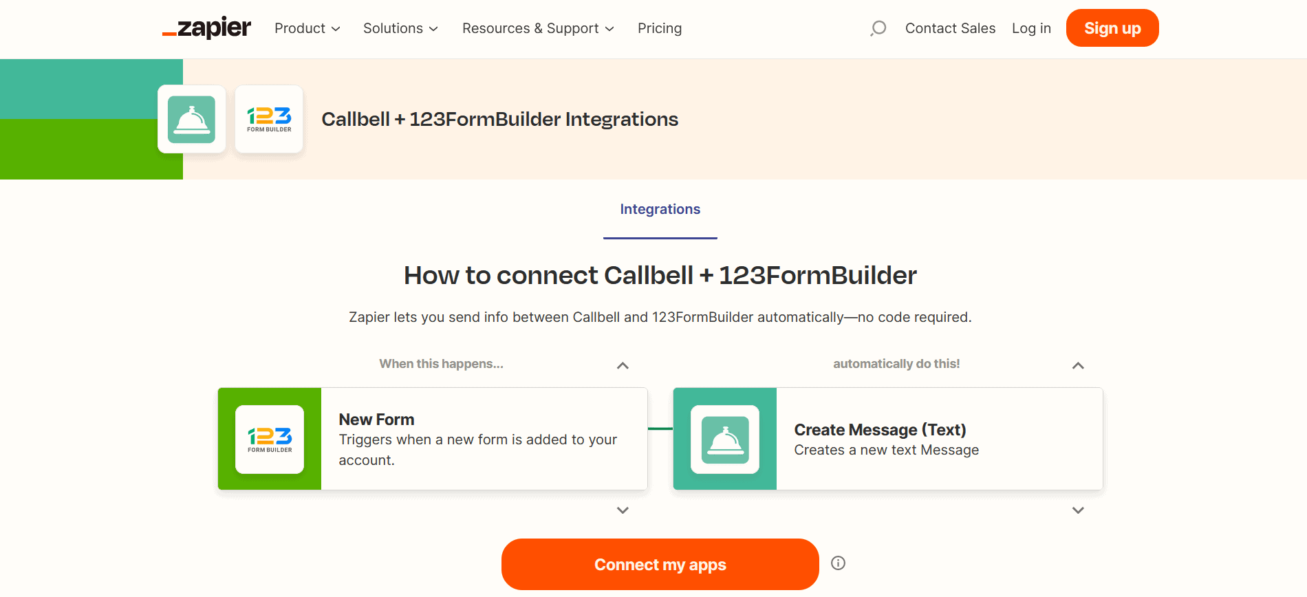 Cómo conectar WhatsApp a 123 Form Builder | Callbell